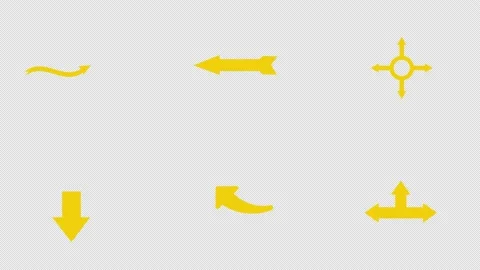 Set of Animated Arrows sign design eleme... | Stock Video | Pond5