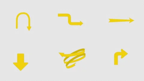 Set of Animated Arrows sign design eleme... | Stock Video | Pond5