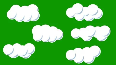 A Set of Animated Clouds in Cartoon Styl... | Stock Video | Pond5