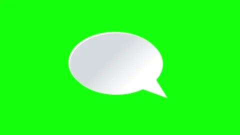 Set of bubble chat messages on green scr... | Stock Video | Pond5