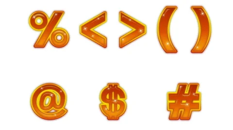 Set of Buttons, Signs, Seamless Loop | Stock Video | Pond5