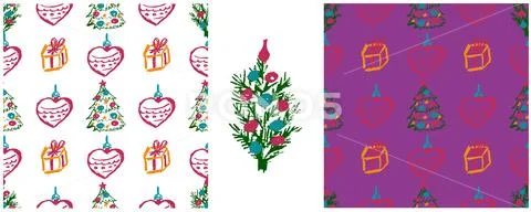 Set drawings with wax crayons. Print for cloth design, textile, fabric ...