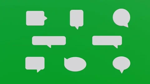 Set of empty text bubbles in various sha... | Stock Video | Pond5