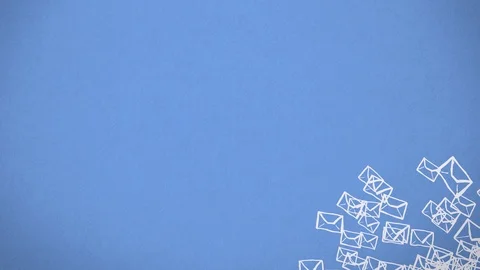 Set OF Exploding Animated Letters On Blu... | Stock Video | Pond5