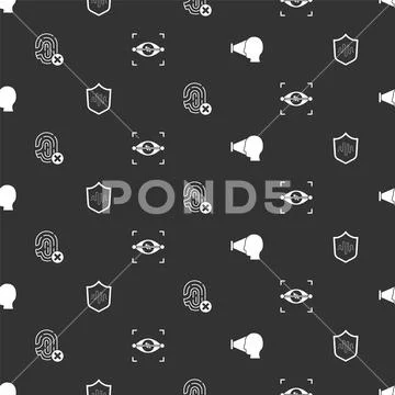 Set Face recognition, Shield voice, Rejection fingerprint and Eye scan ...