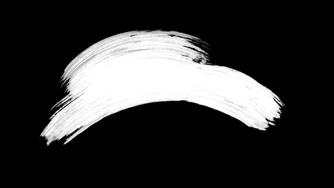 Set of five CG animated white paint brus... | Stock Video | Pond5