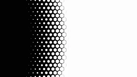 Set of hexagonal pattern transitions | Stock Video | Pond5