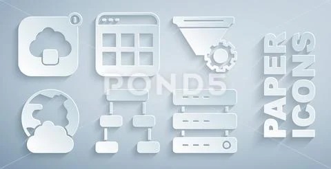 Set Hierarchy organogram chart, Filter setting, Social network, Server ...