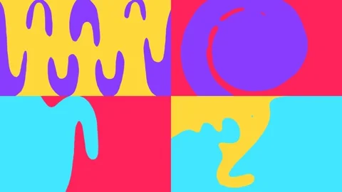 Set of horizontal 4K loop animation. Liq... | Stock Video | Pond5