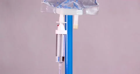 Set iv fluid intravenous drop saline dri... | Stock Video | Pond5