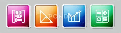 Set line Abacus, Angle bisector of triangle, Graph, schedule, chart, diagram and ~ Clip Art ...