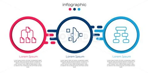 Set line Folder tree, Filter setting and Hierarchy organogram chart. Business ~ Clip Art #153658239