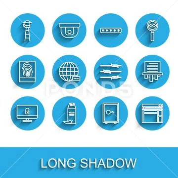 Set line Lock on computer monitor, Pepper spray, Watch tower, Safe ...