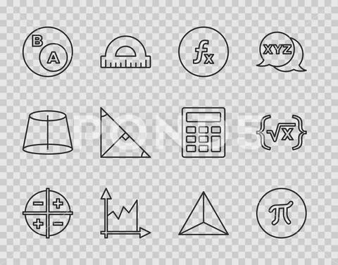 Set line XYZ Coordinate system, Graph, schedule, chart, diagram, Subsets, math: Graphic #168630153