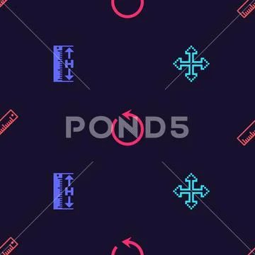 Set Pixel arrows in four directions, Measuring height and length ...