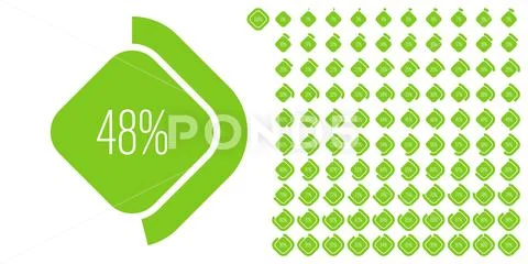 Set of rectangle percentage diagrams meters progress bar: Royalty Free ...