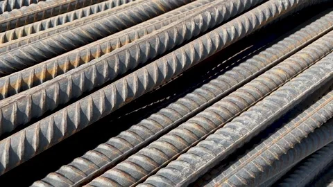 A set of reinforced steel. metal, iron b... | Stock Video | Pond5