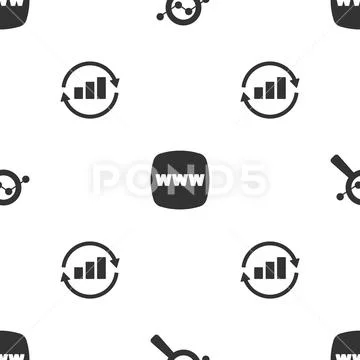 Set Search data analysis, Website template and Graph chart infographic on Illustration #194745352