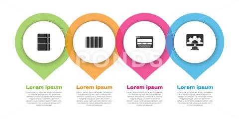 Set Sketchbook or album, Color palette guide, UI UX design and Web development: Royalty Free ...