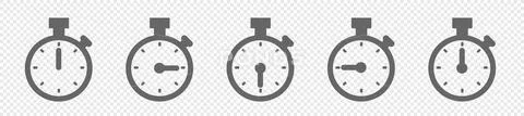 Set of Timer vector icons on transparent background. Countdown Timer vector Illustration #128170064