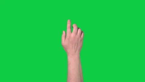 Set Touch Screen Finger On Green Screen | Stock Video | Pond5