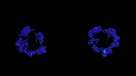 Set of two Chemical Powder explosion on ... | Stock Video | Pond5