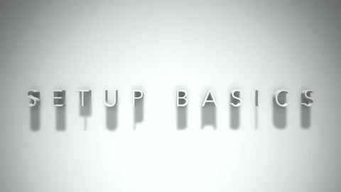 setup basics 3D title animation white te... | Stock Video | Pond5