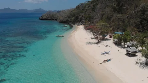 Seven Commandos Beach in El Nido, Palawa... | Stock Video | Pond5