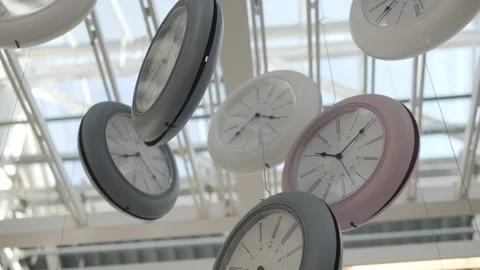 Ceiling Clock Stock Footage ~ Royalty Free Stock Videos | Pond5
