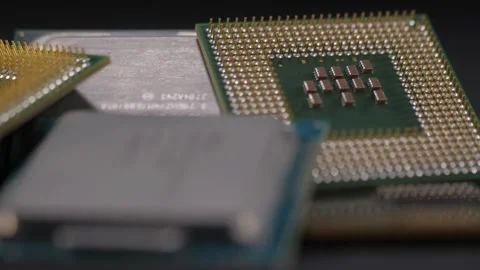 several types cpu processor 4k | Stock Video | Pond5