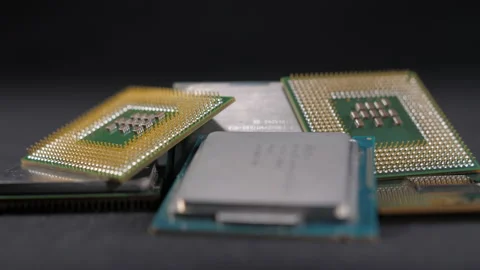 several types cpu processor 4k | Stock Video | Pond5