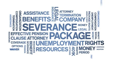 Severance Package animated word cloud,de... | Stock Video | Pond5