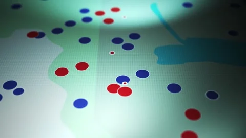 Severe Electrical Outage Map for Electri... | Stock Video | Pond5