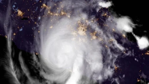 Severe major CAT 5 hurricane OTIS in Aca... | Stock Video | Pond5