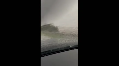 Severe Storm With Heavy Rain And Hail Ba... | Stock Video | Pond5