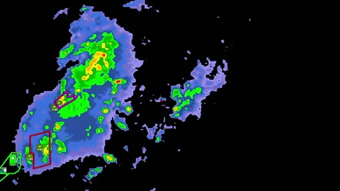 Severe weather radar screen showing torn... | Stock Video | Pond5