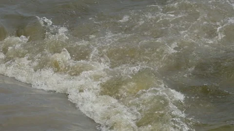 Sewage pipe outfall into the river, wate... | Stock Video | Pond5