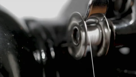 Sewing machine bobbin close up. Bobbin w... | Stock Video | Pond5