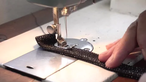 Sewing Machine Craftsmanship Creating Un... | Stock Video | Pond5