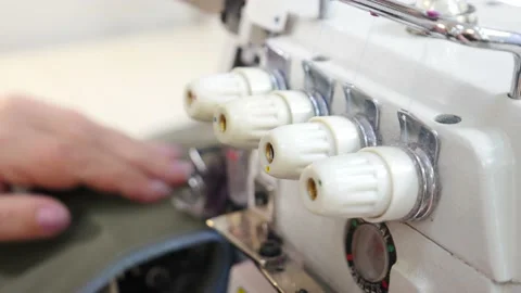 Sewing process shot through electric mac... | Stock Video | Pond5
