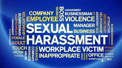 Sexual Harassment animated word cloud,an... | Stock Video | Pond5