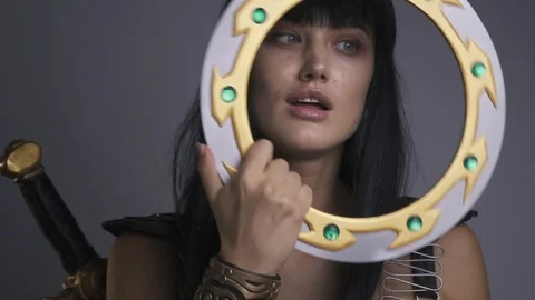 Sexy Sword Pose Stock Footage ~ Royalty Free Stock Videos | Pond5