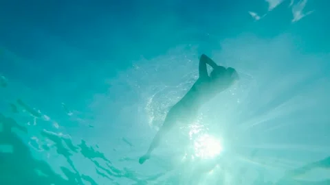 Girl Swimming Underwater Stock Video Footage | Royalty Free Girl Swimming Underwater Videos | Page 5