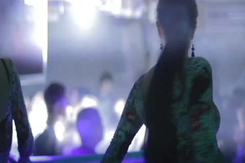 Sexy Go Go girls cheering up dancing peo... | Stock Video | Pond5