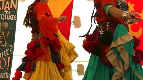 sexy gypsies move their hips in dance 4k | Stock Video | Pond5