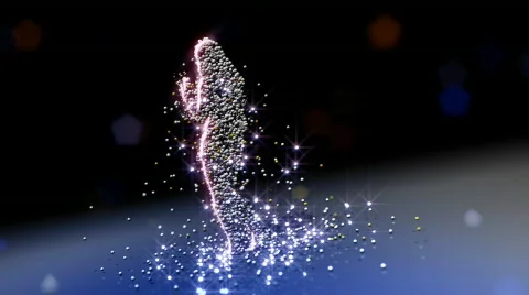 Sexy particle girls dancing. LOOP. | Stock Video | Pond5