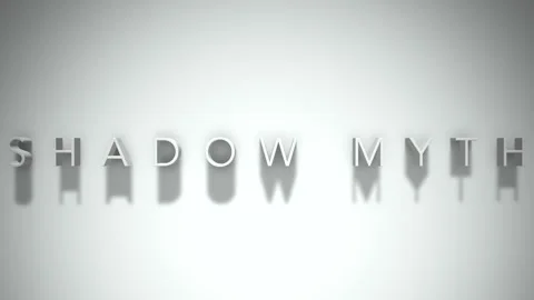 shadow myth 3D title animation with shad... | Stock Video | Pond5
