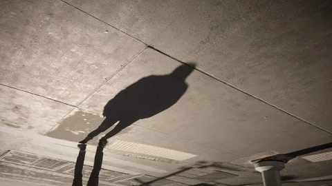 Shadow of one person - Upside down - Cre... | Stock Video | Pond5