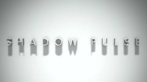 shadow pulse 3D title animation white te... | Stock Video | Pond5