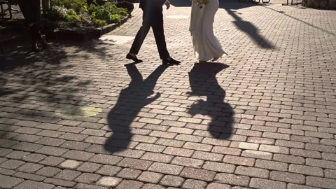Shadow Silhouette Of Bride And Groom Emb... | Stock Video | Pond5